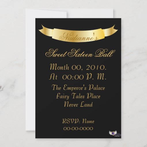 Sweet Sixteen Royal Coronation Ball-Customize Invitation | Zazzle