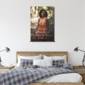 Sweet sixteen welcome sign with photo on canvas | Zazzle