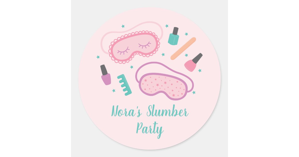 Sweet Sleep Masks Sticker | Zazzle