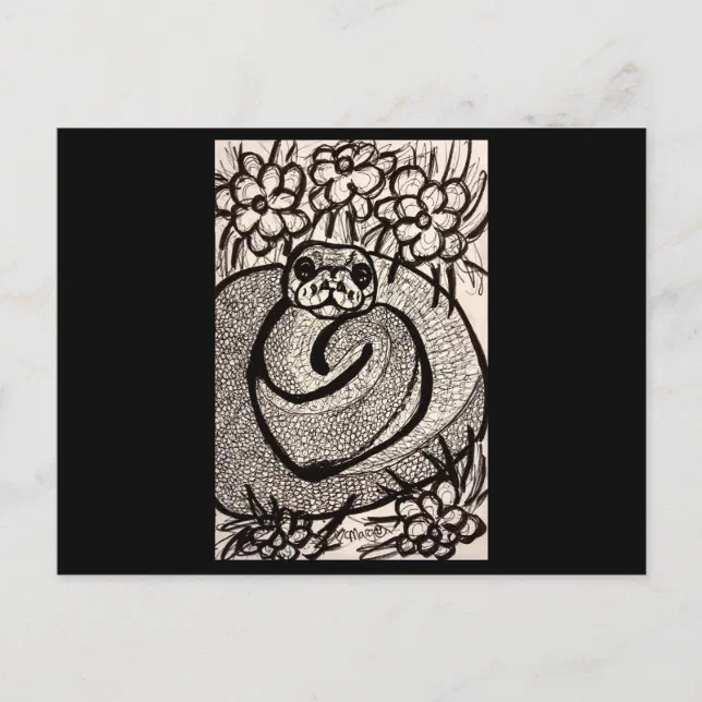 Sweet Snake Postcard | Zazzle