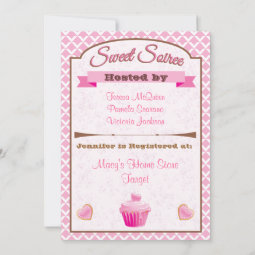 Sweet Soiree Bridal Shower Invitations | Zazzle