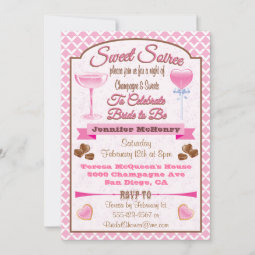 Sweet Soiree Bridal Shower Invitations | Zazzle
