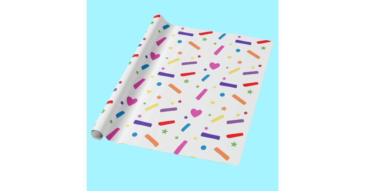 Sweet Sprinkle Birthday Party Theme Wrapping Paper | Zazzle