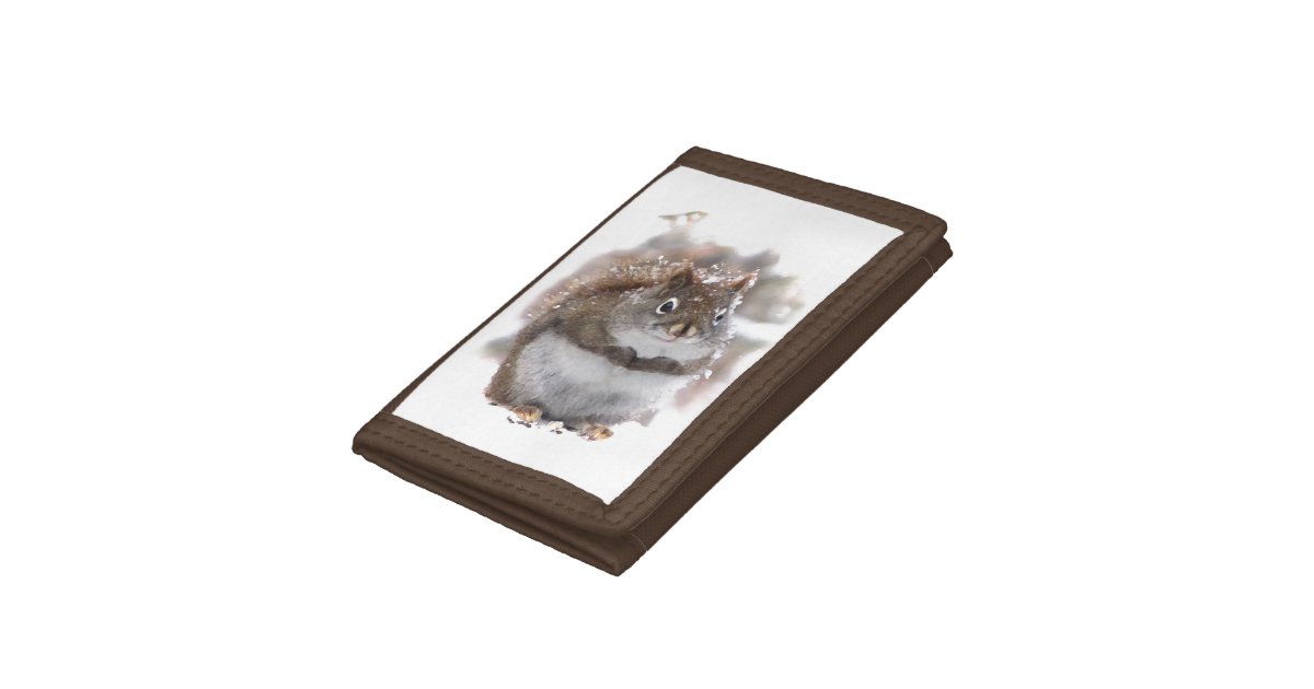 Sweet Squirrel Tri-fold Wallet | Zazzle