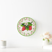 Sweet Strawberry Clock | Zazzle