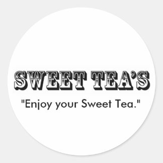 Sweet Tea Stickers | Zazzle