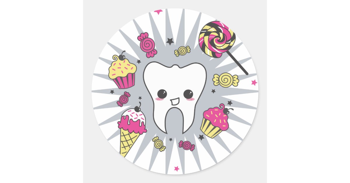 Sweet Tooth Classic Round Sticker | Zazzle