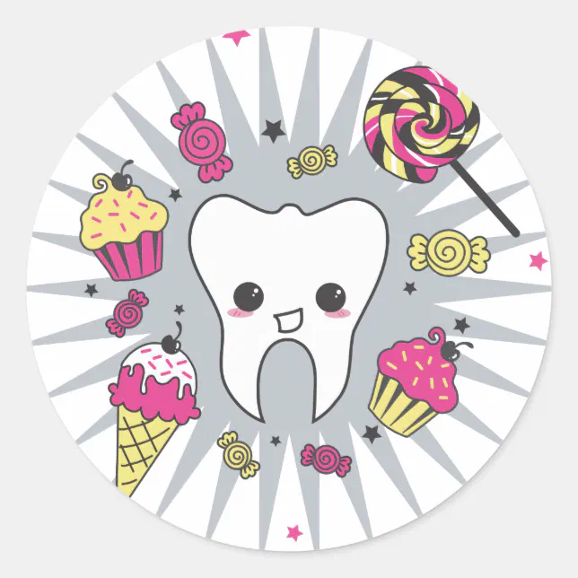 Sweet Tooth Classic Round Sticker | Zazzle