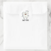 Sweet Tooth Funny Dental Pun Classic Round Sticker | Zazzle