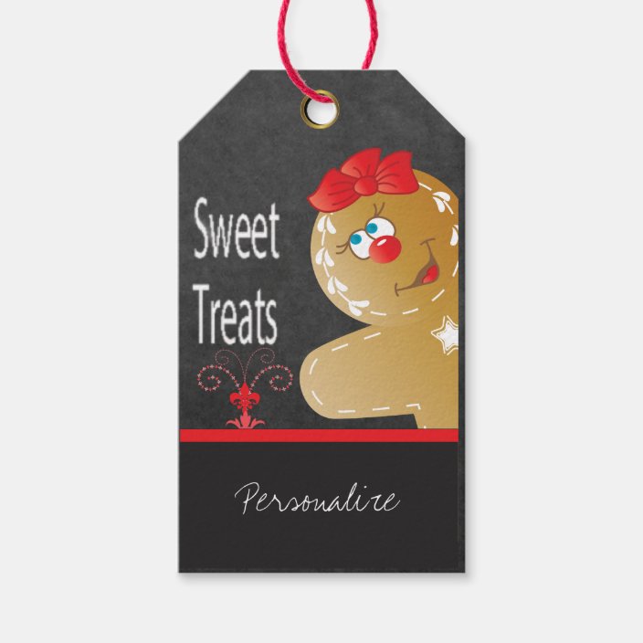 Sweet Treat Gingerbread Gift Tags | Zazzle.com