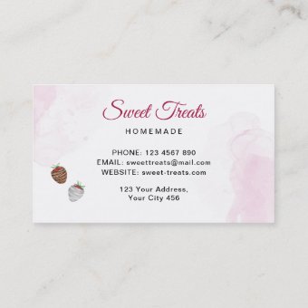 Sweet Treats Bakery Business Card | Zazzle