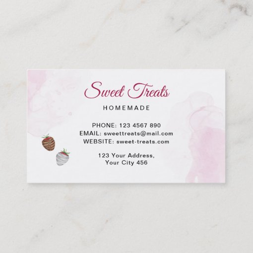 Sweet Treats Bakery Business Card | Zazzle