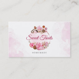 Sweet Treats Bakery Business Card | Zazzle