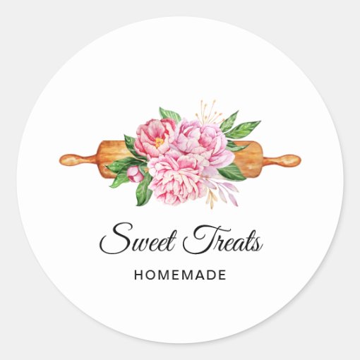 Sweet Treats Bakery Classic Round Sticker | Zazzle
