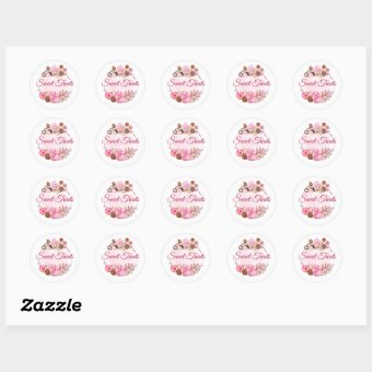 Sweet Treats Bakery Classic Round Sticker | Zazzle