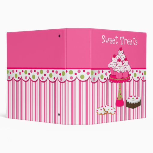 Sweet Treats Bakery Recipe Binder | Zazzle