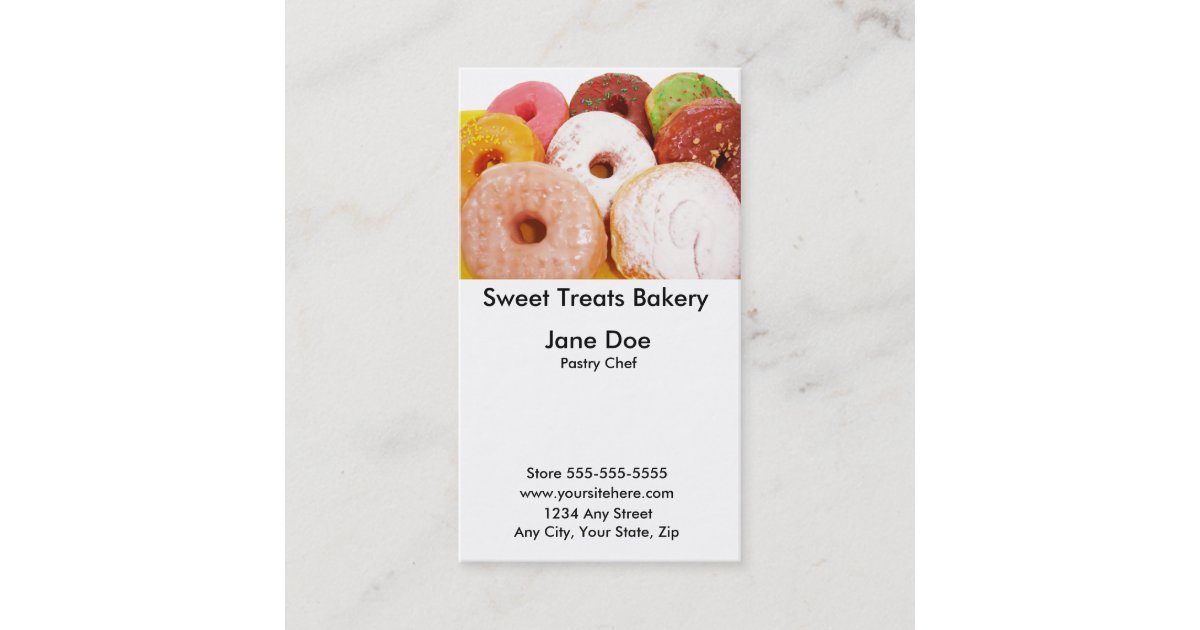 Sweet Treats Business Card | Zazzle