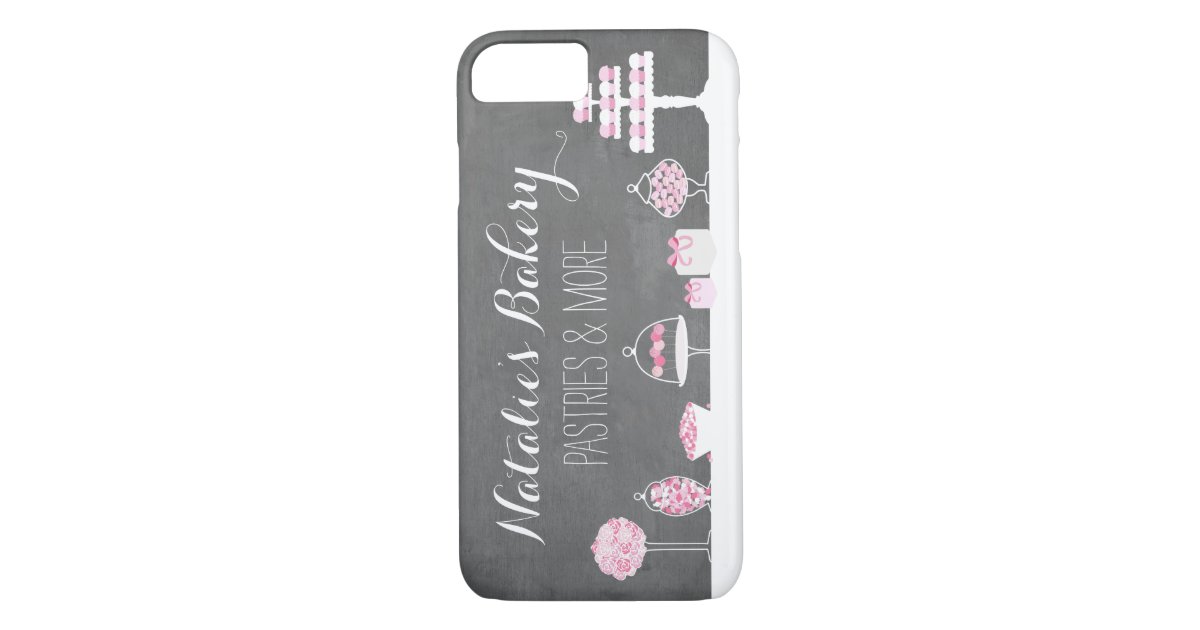 Sweet Treats Chalkboard Bakery Case-Mate iPhone Case | Zazzle