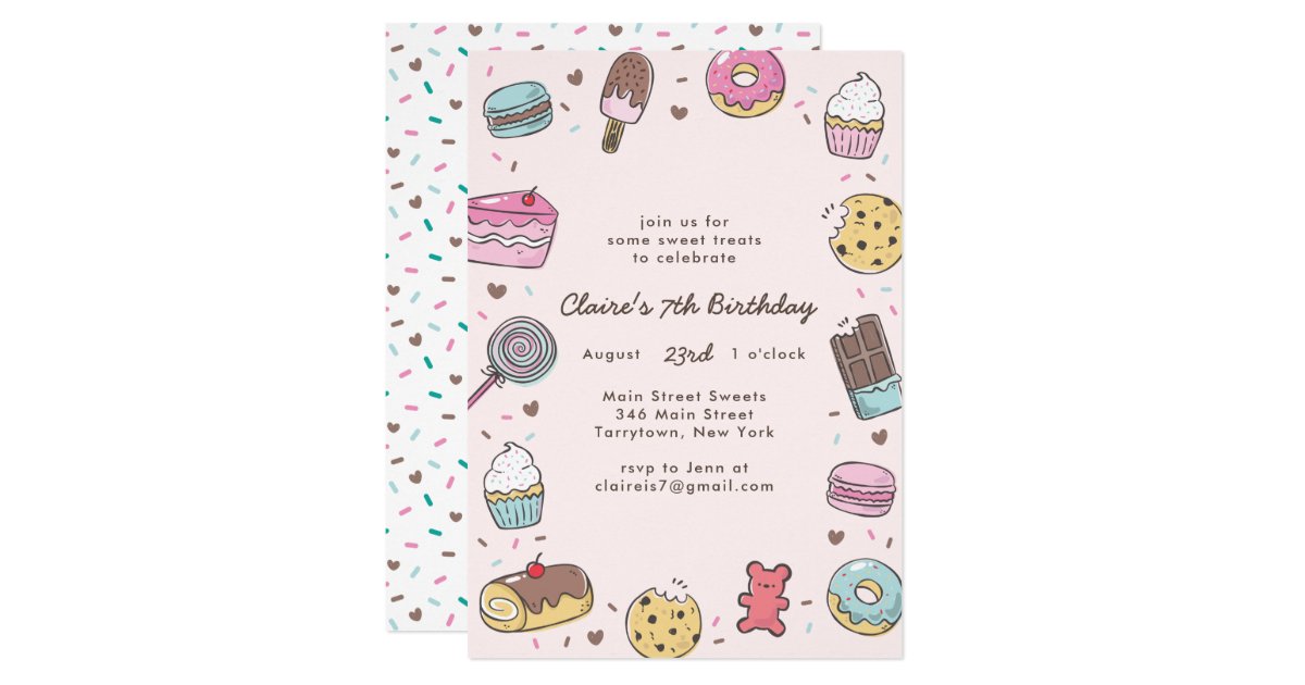 Sweet Treats Invitation | Zazzle.com