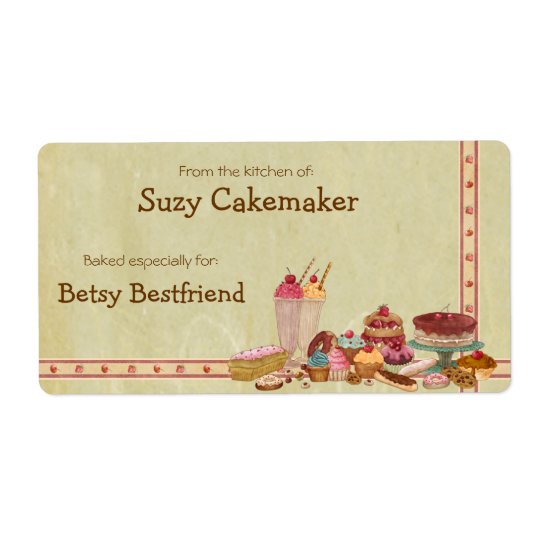 Sweet Treats Personalized Labels | Zazzle.com