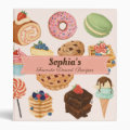 Sweet Treats Recipe Binder | Zazzle