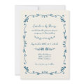 Sweet Whimsical Handwritten Illustrated Wedding Invitation | Zazzle
