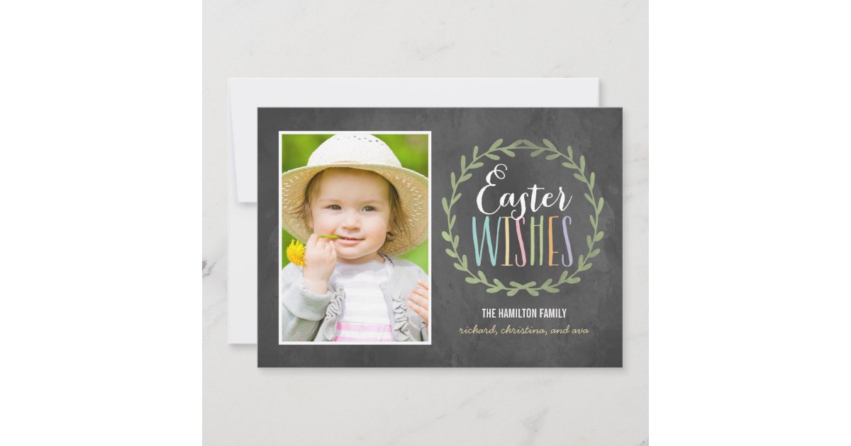 Sweet Wishes Easter Photo Cards | Zazzle