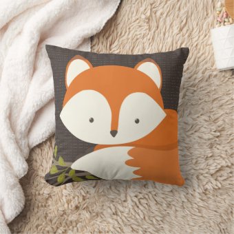 Sweet Woodland Fox Baby Snuggly Pillow | Zazzle