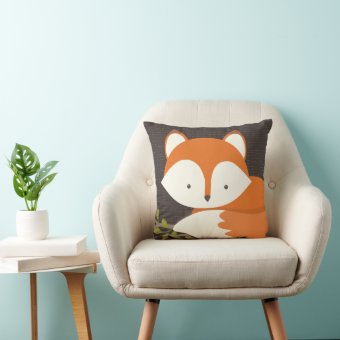 Sweet Woodland Fox Baby Snuggly Pillow | Zazzle