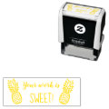 Sweet work pineapple teacher stamp | Zazzle