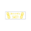 Sweet work pineapple teacher stamp | Zazzle