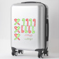 sweet XmaS Cool Candy Cane - Red and Green Custom Sticker | Zazzle