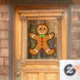 sweet XmaS Gingerbread Man Window Cling | Zazzle