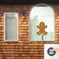 sweet XmaS Gingerbread Man Window Cling | Zazzle