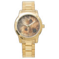 Sweet Yorkie Beautiful Gold Watch | Zazzle