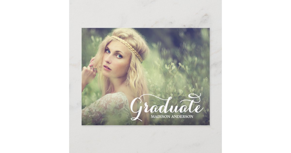 Sweetest Grad | Graduation Postcard Invitation | Zazzle