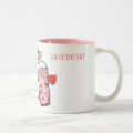 Sweetheart Iced Coffee is My Love Funky Customized Two-Tone Coffee Mug ...