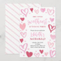 Sweetheart Valentines February Birthday Party Invitation | Zazzle
