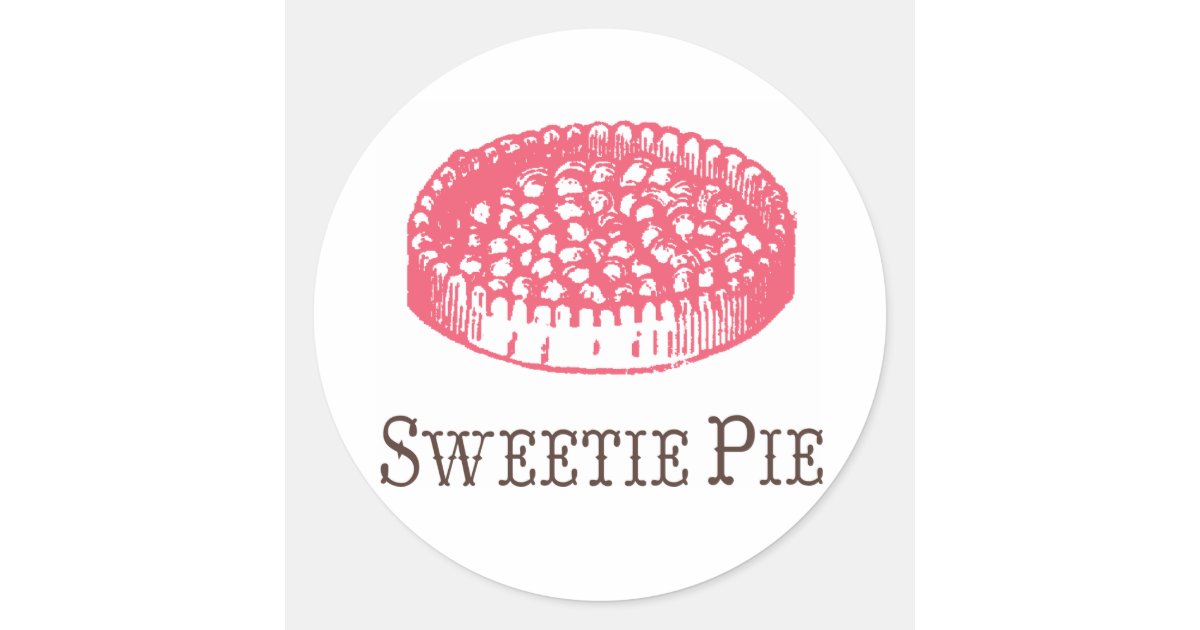 Sweetie Pie Stickers | Zazzle
