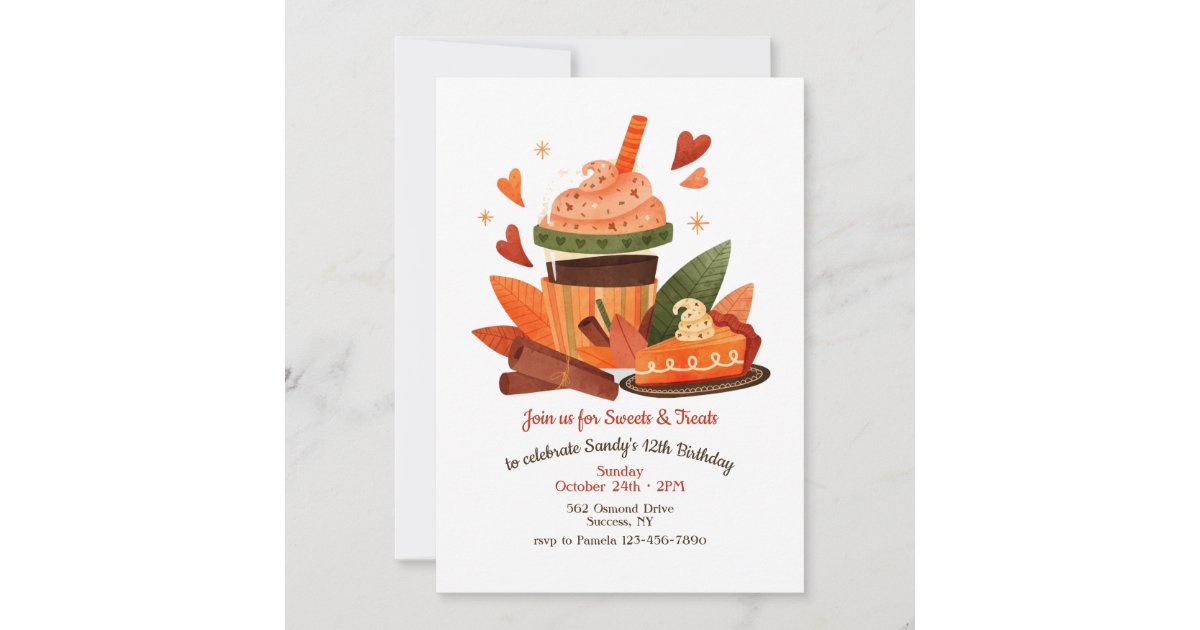 Sweets and Treats Invitation | Zazzle