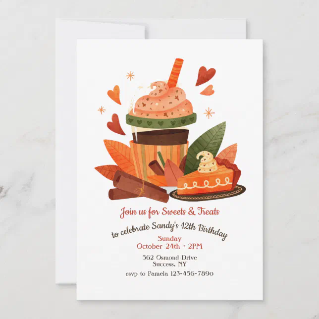 Sweets and Treats Invitation | Zazzle