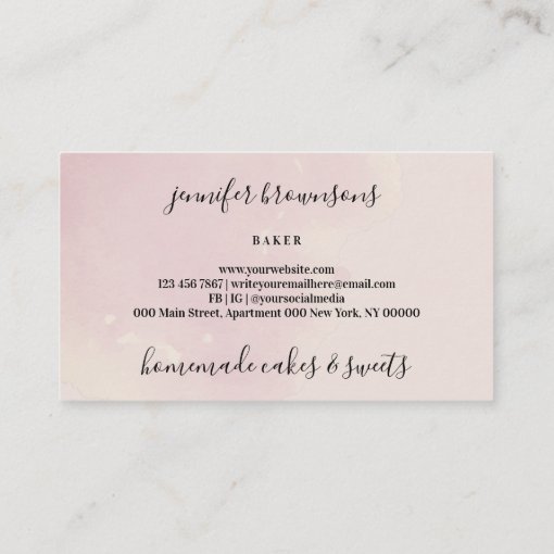 Sweets Treats Chocolate Candy Bakery Business Card | Zazzle