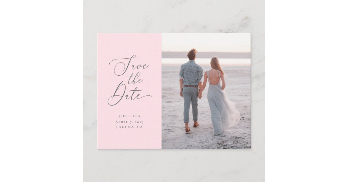 Swept Letters Postcard | Zazzle