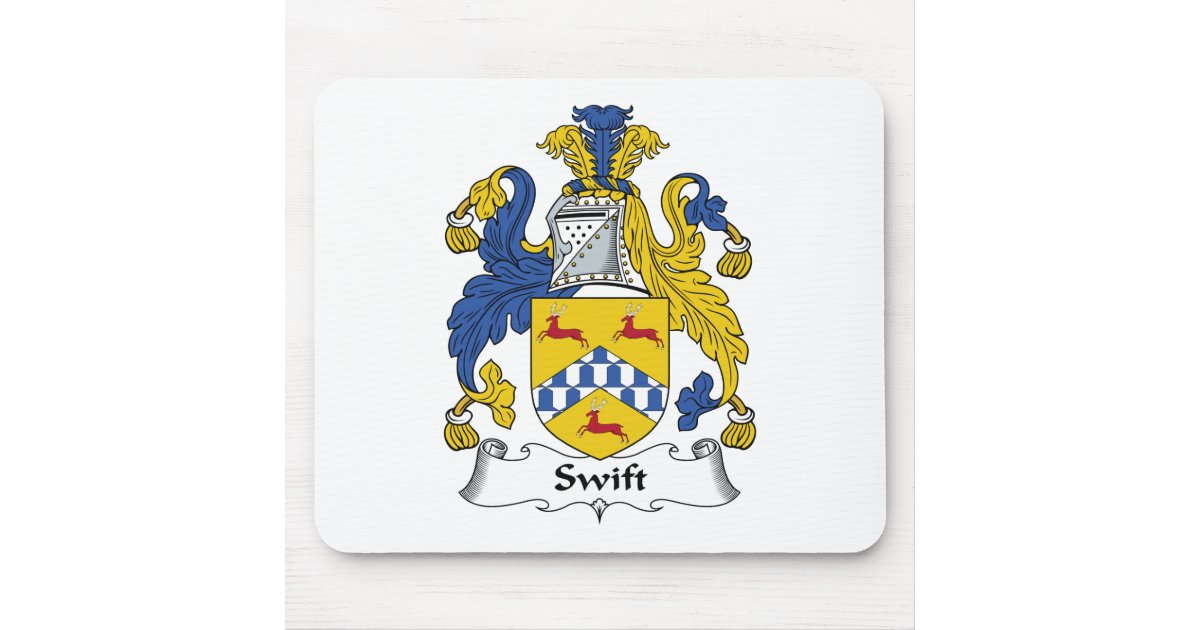 Swift Family Crest Mouse Pad | Zazzle