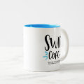 Swim Coach Cute Swimming Two-Tone Coffee Mug | Zazzle