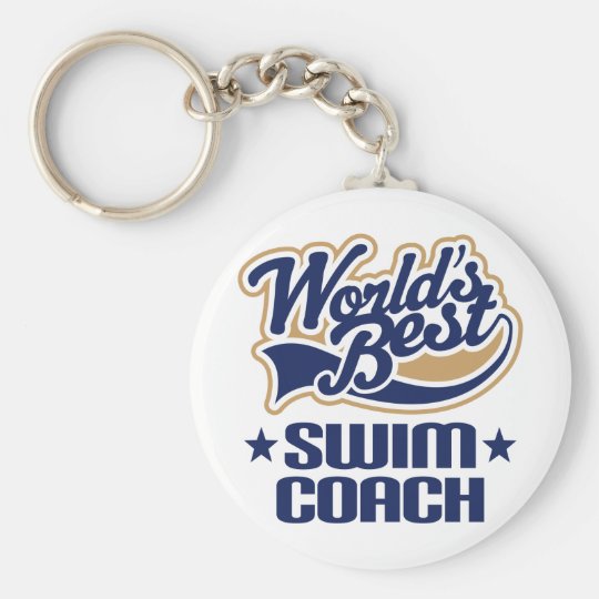 Swim Coach Gift Keychain | Zazzle.com