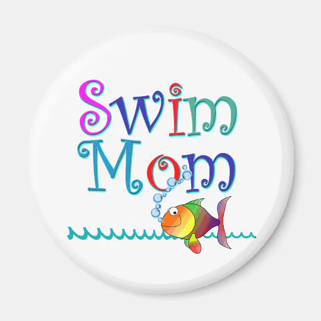 Swim Mom Magnet | Zazzle