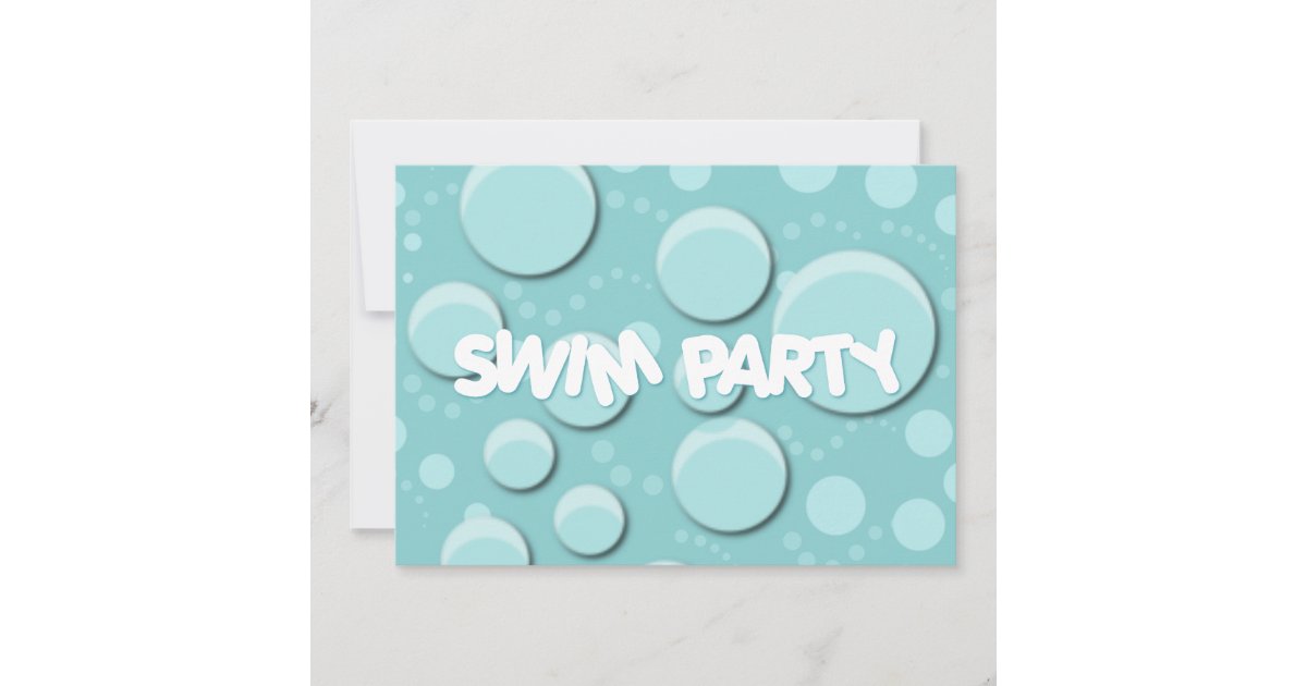 Swim Party Invitation | Zazzle