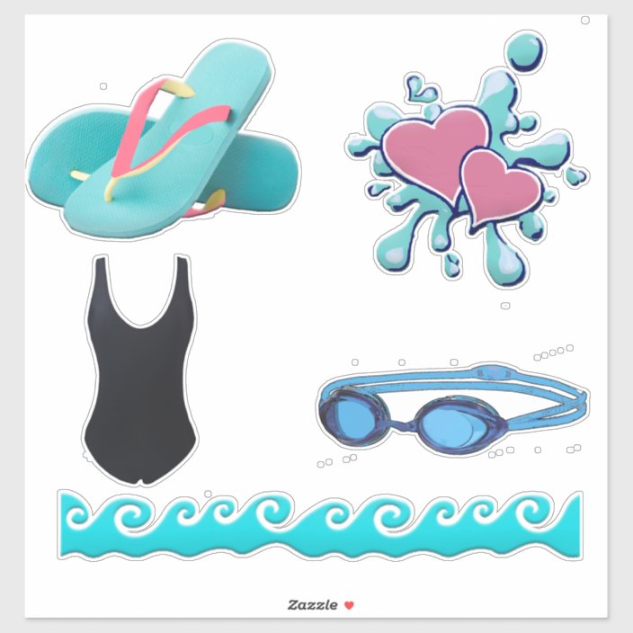 Swim Stickers | Zazzle.com