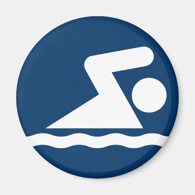 Swim Symbol Magnet | Zazzle